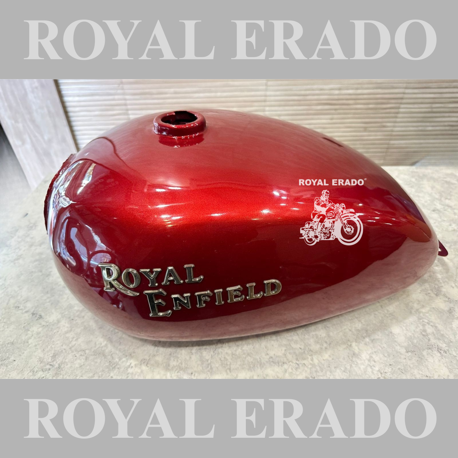 Royal Enfield Electra bs-3 & bs-4 models tank in red color in 14 litte ...